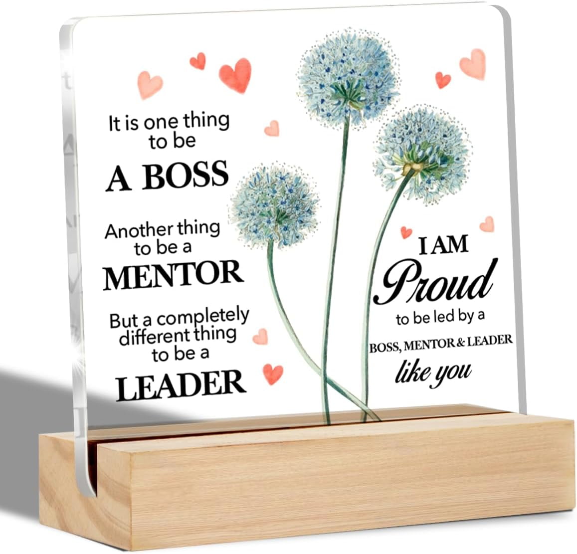 Gifts For Boss Lady Boss Clear Desk Decorative Sign Boss Appreciation ...
