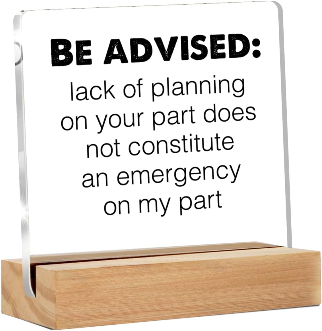 Decorative Signage, Acrylic Desk Sign - Modern Office Desk Decor, 4x4 ...