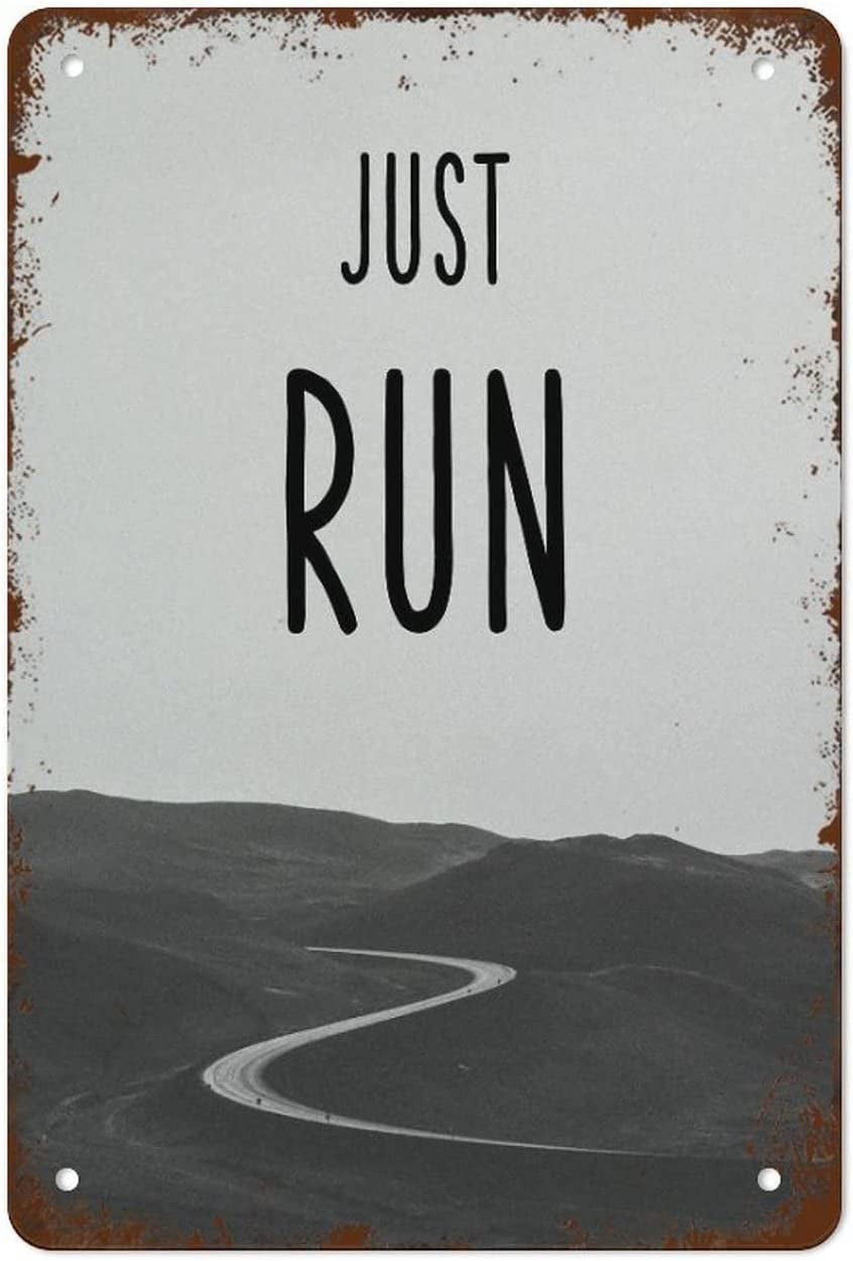 Decorative Signage Runner Poster 12x8 Inches, Vintage Metal Signs ...