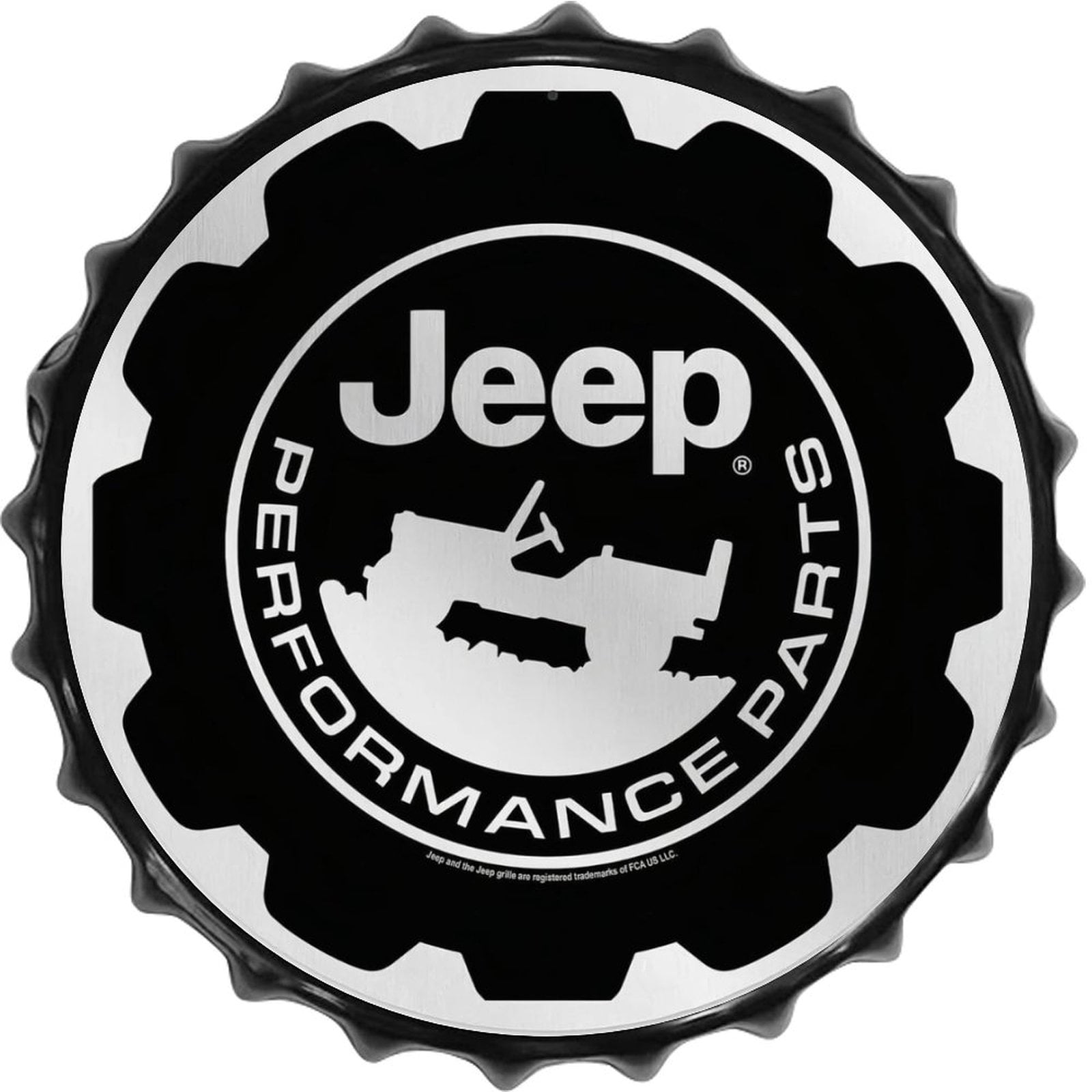 Decorative Signs: Jeep Performance Parts Silver Metal Wall Art - Iconic ...