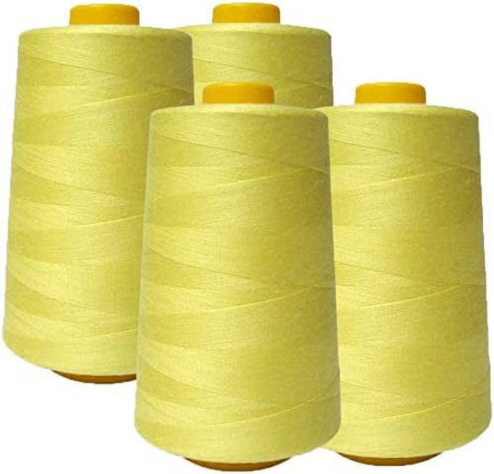 Decorative Silk inc 4 Pack of 6000 (24,000 Total) Yard Spools Sewing ...