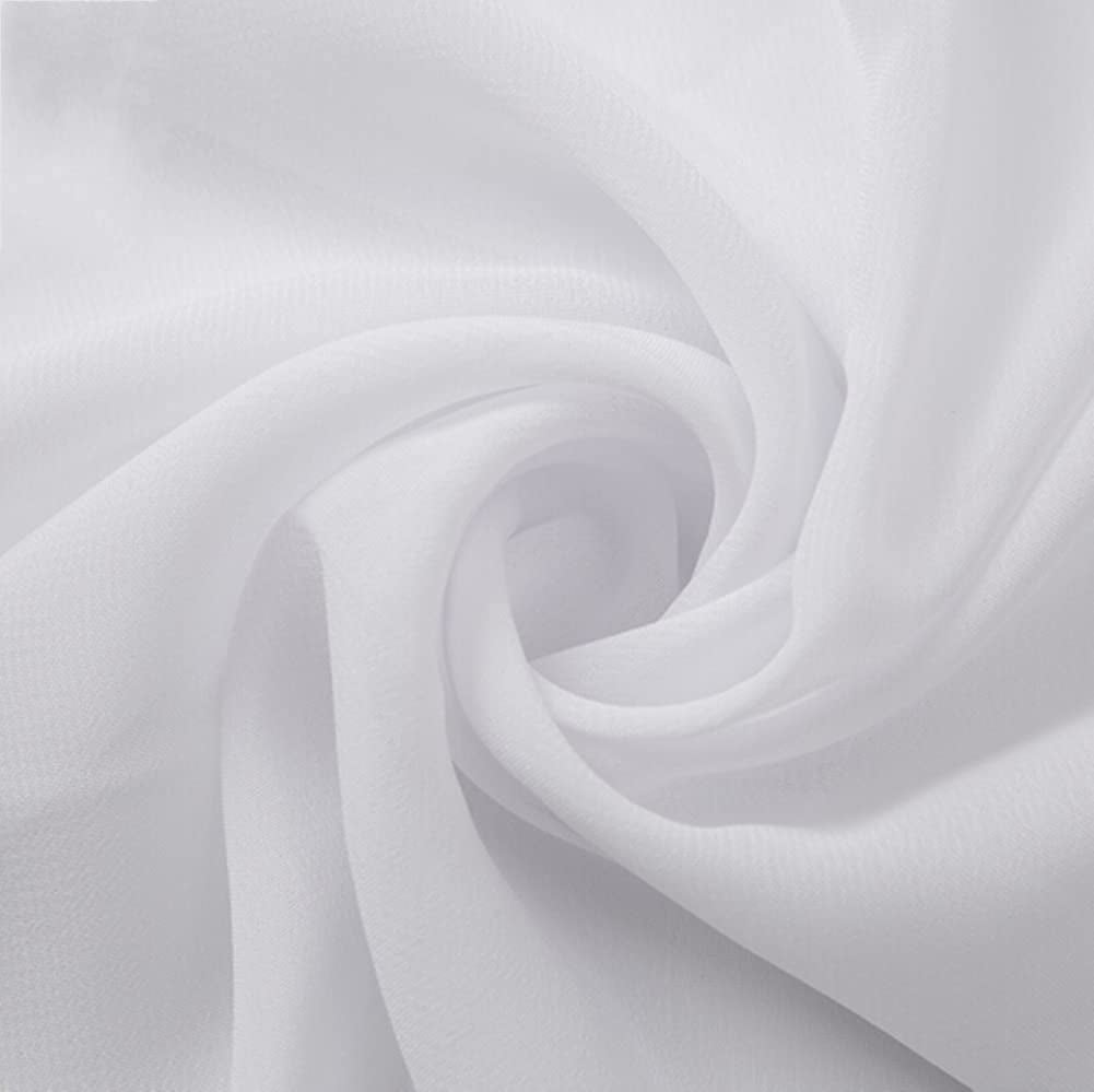 Decorative Silk inc 58/60" Solid Color Chiffon Fabric Rustic Sheer ...