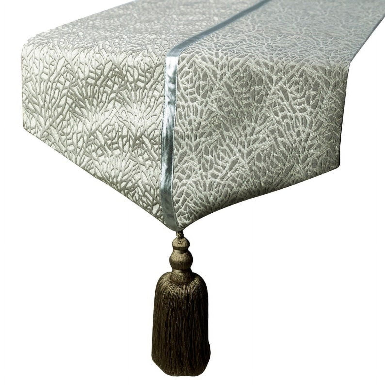 Decorative Silver Table Runner 4 Seater Table Runner (14 x 48 inch ...