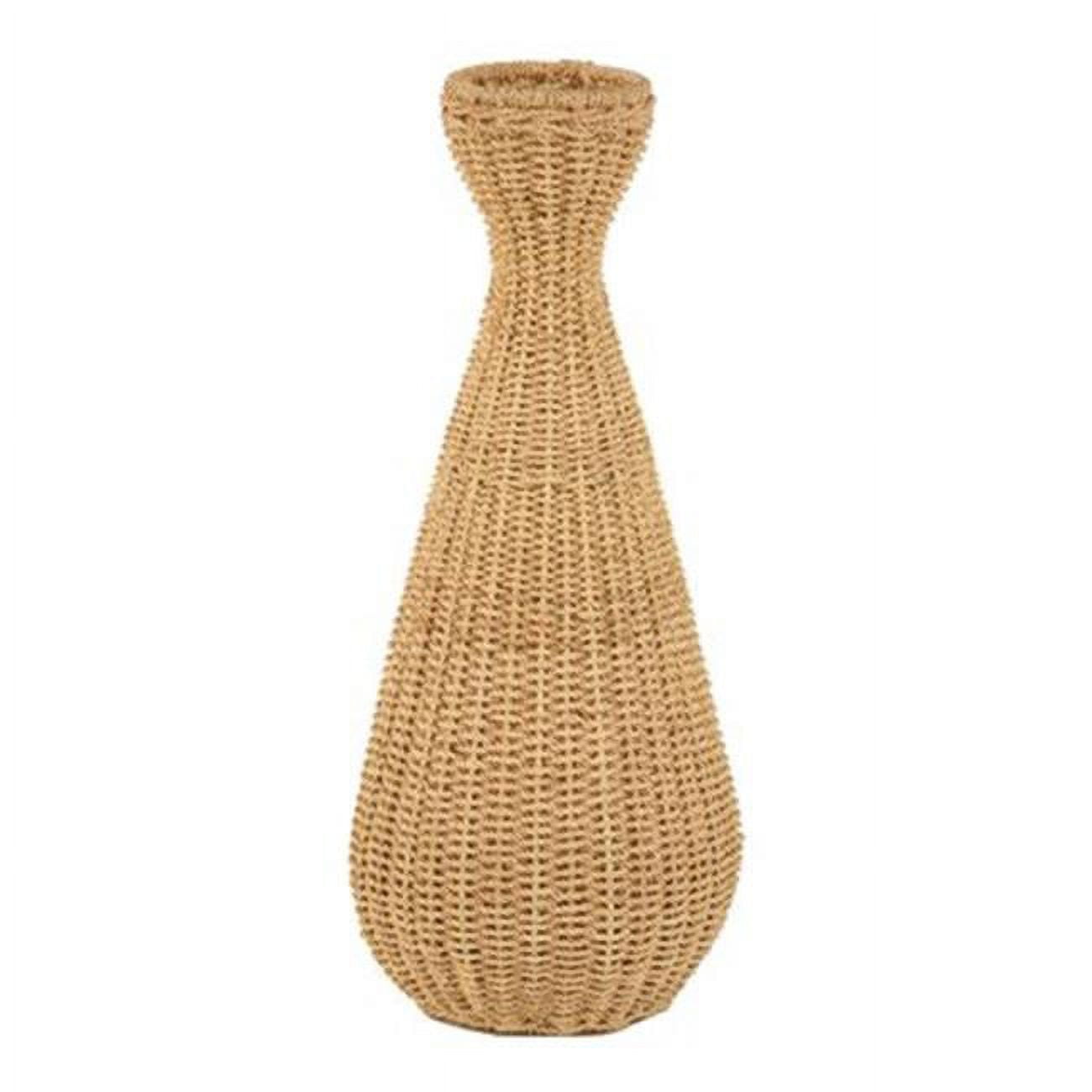 Decorative Simple Weave Abaca Vase in a Natural Finish - Walmart.com