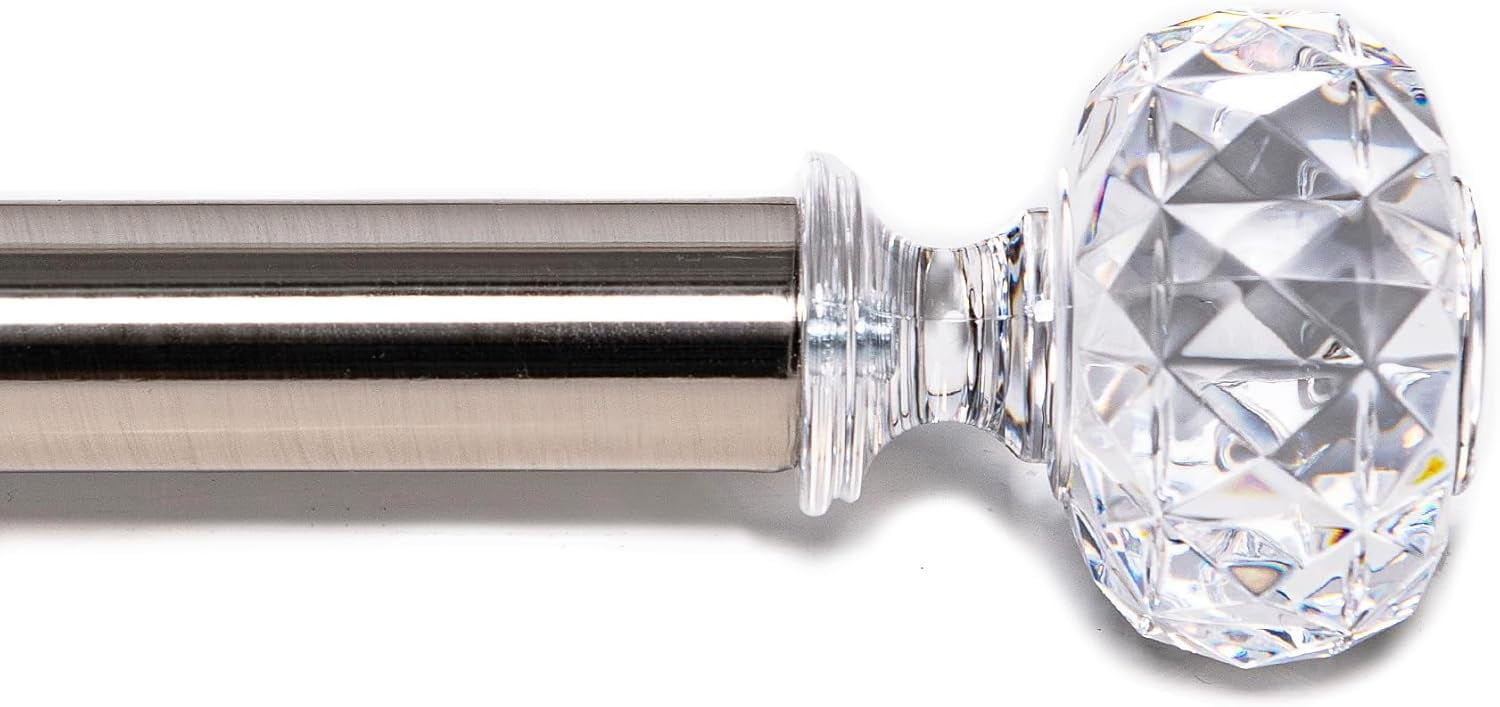 Decorative Single Curtain Rods for Windows 28 to 48 inch, 1 Inch ...