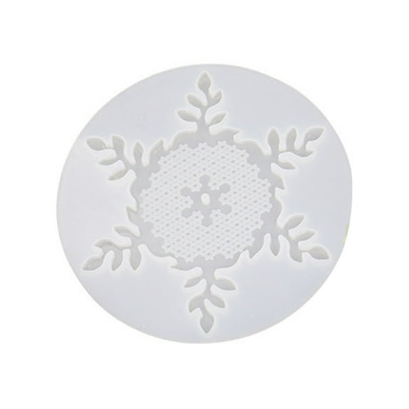 Decorative Snowflake Pendant Mould Flexible Silicone Mold for Christmas ...