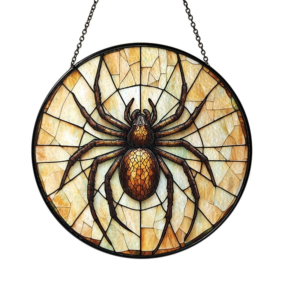 Decorative Spider Glass Style Window Art - Walmart.com