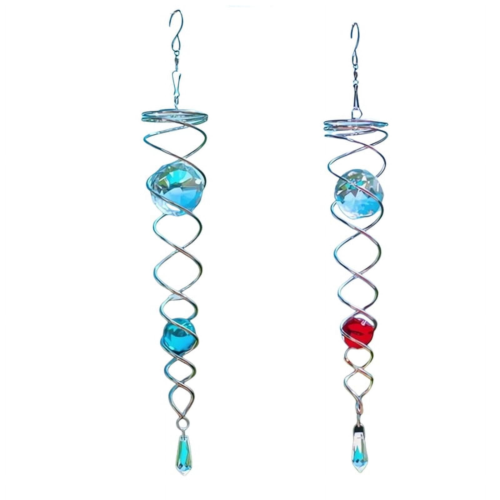 Decorative Spiral - 2024 New Gazing Ball Spiral Wind Spinner Stabilizer ...