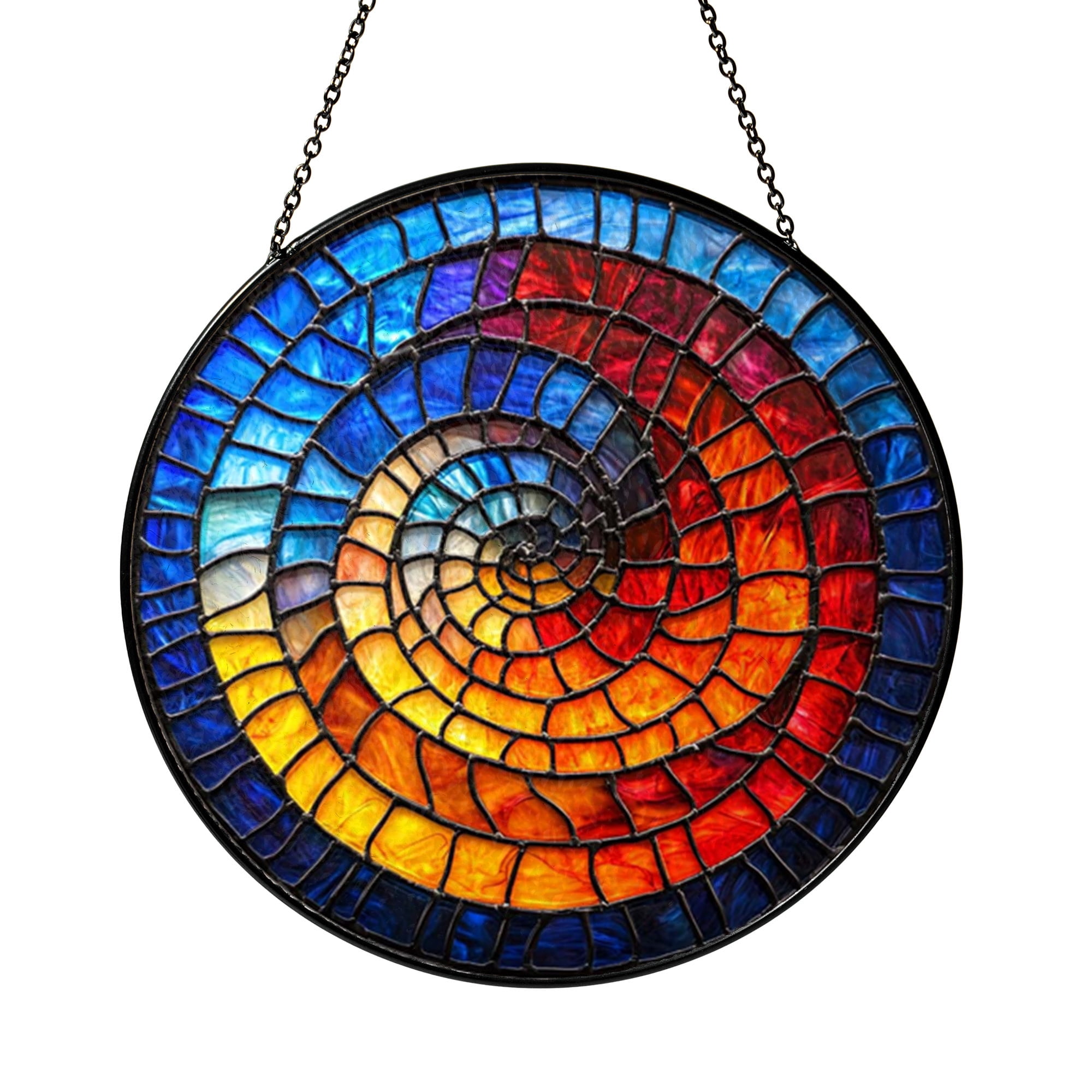 Decorative Spiral Stained Glass Suncatcher – Window Decor1701 - Walmart.com