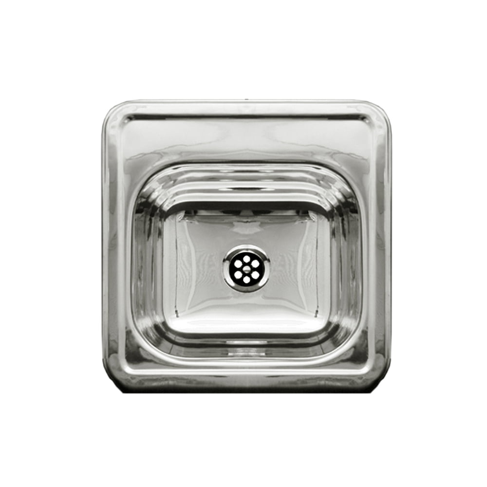 Whitehaus Decorative Square Drop-in Entertainment/Prep Sink with a ...