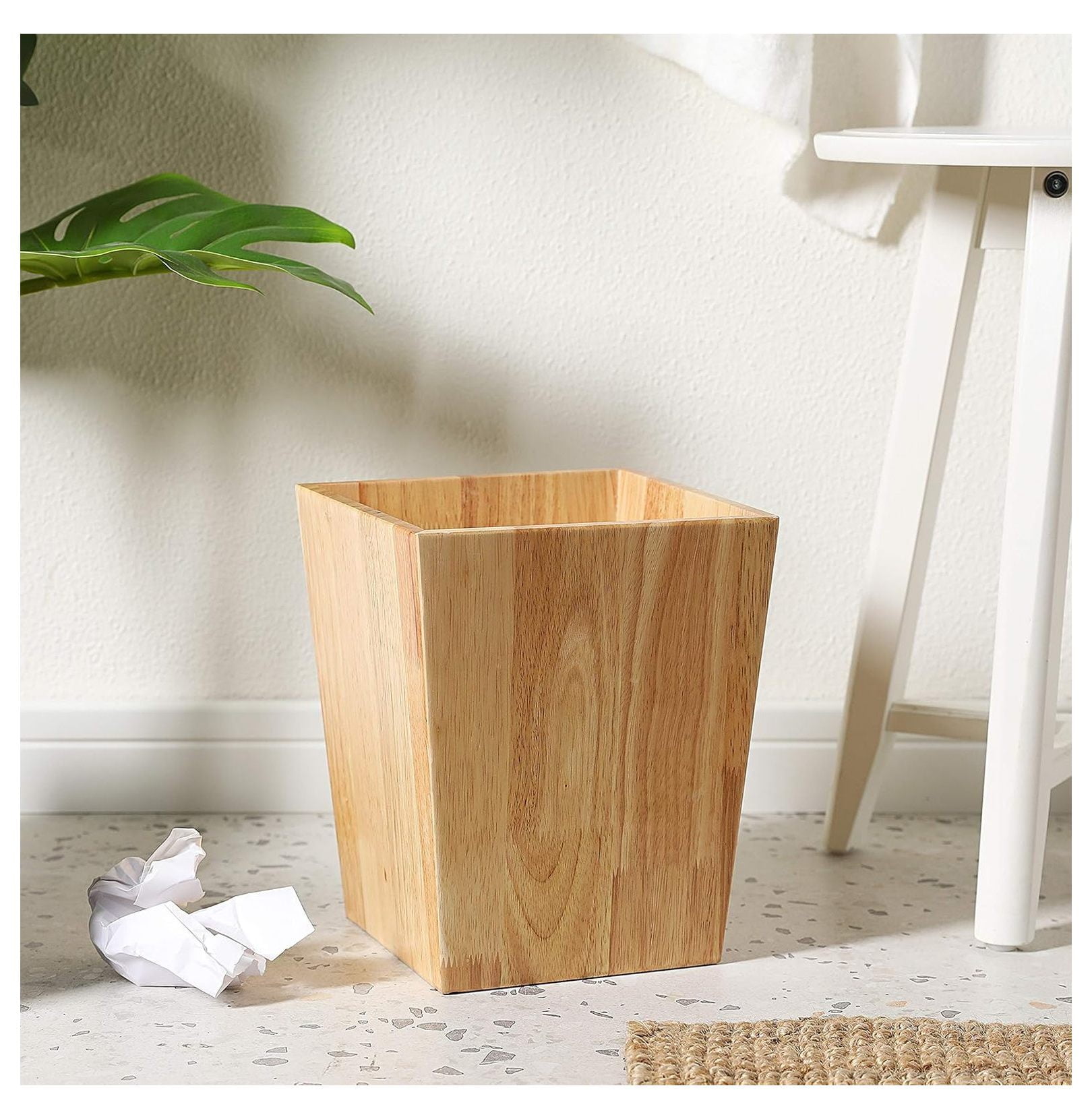 Decorative Square Wastebasket/Trash Can/Garbage Can for Home Accent ...