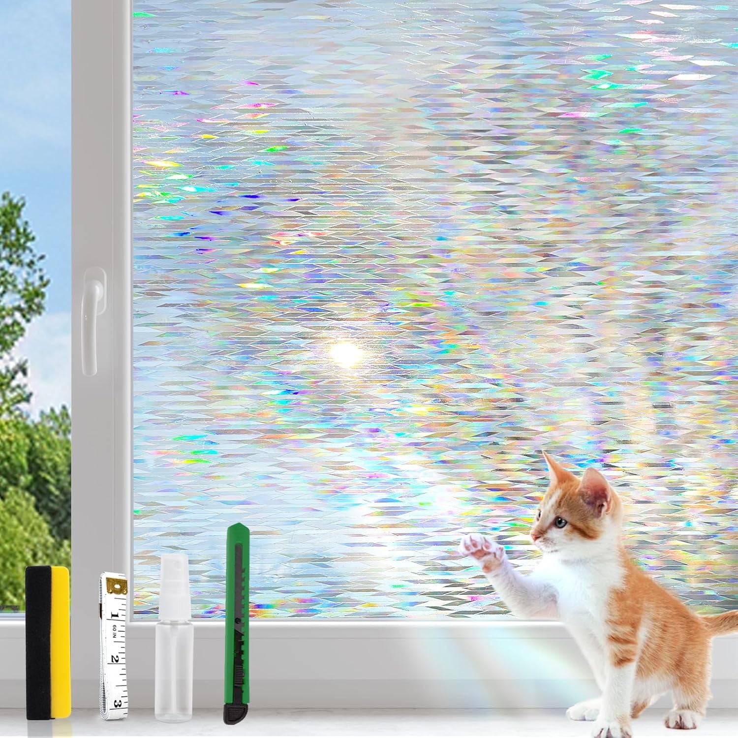 Decorative Stained Glass Window Film, Privacy Film for Glass Windows ...