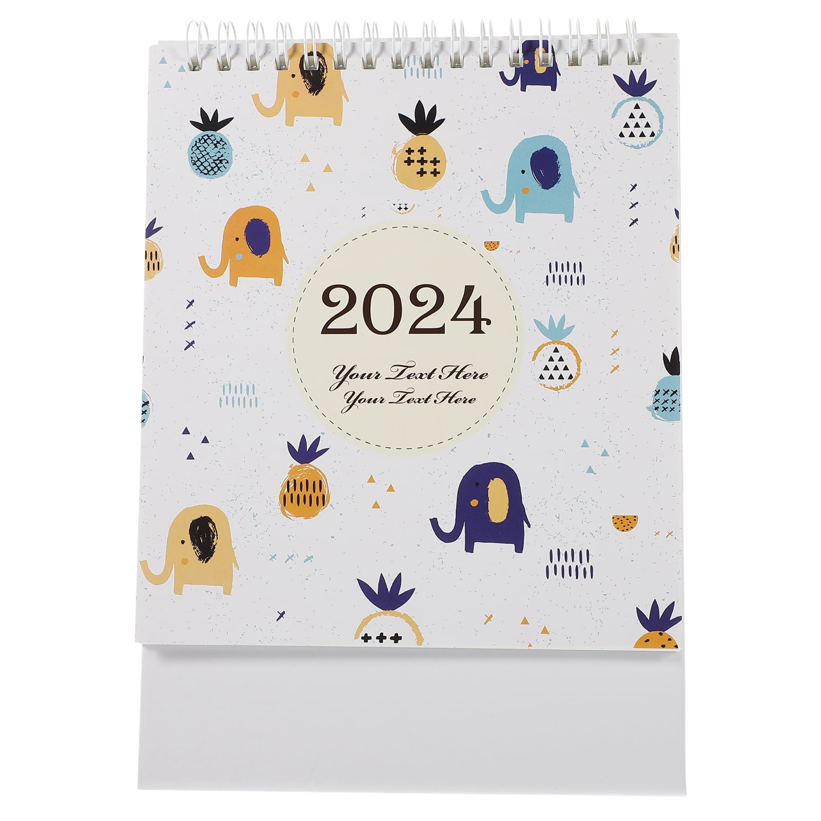 Decorative Standing Calendar Calendars Desk Desktop Household 2024 ...