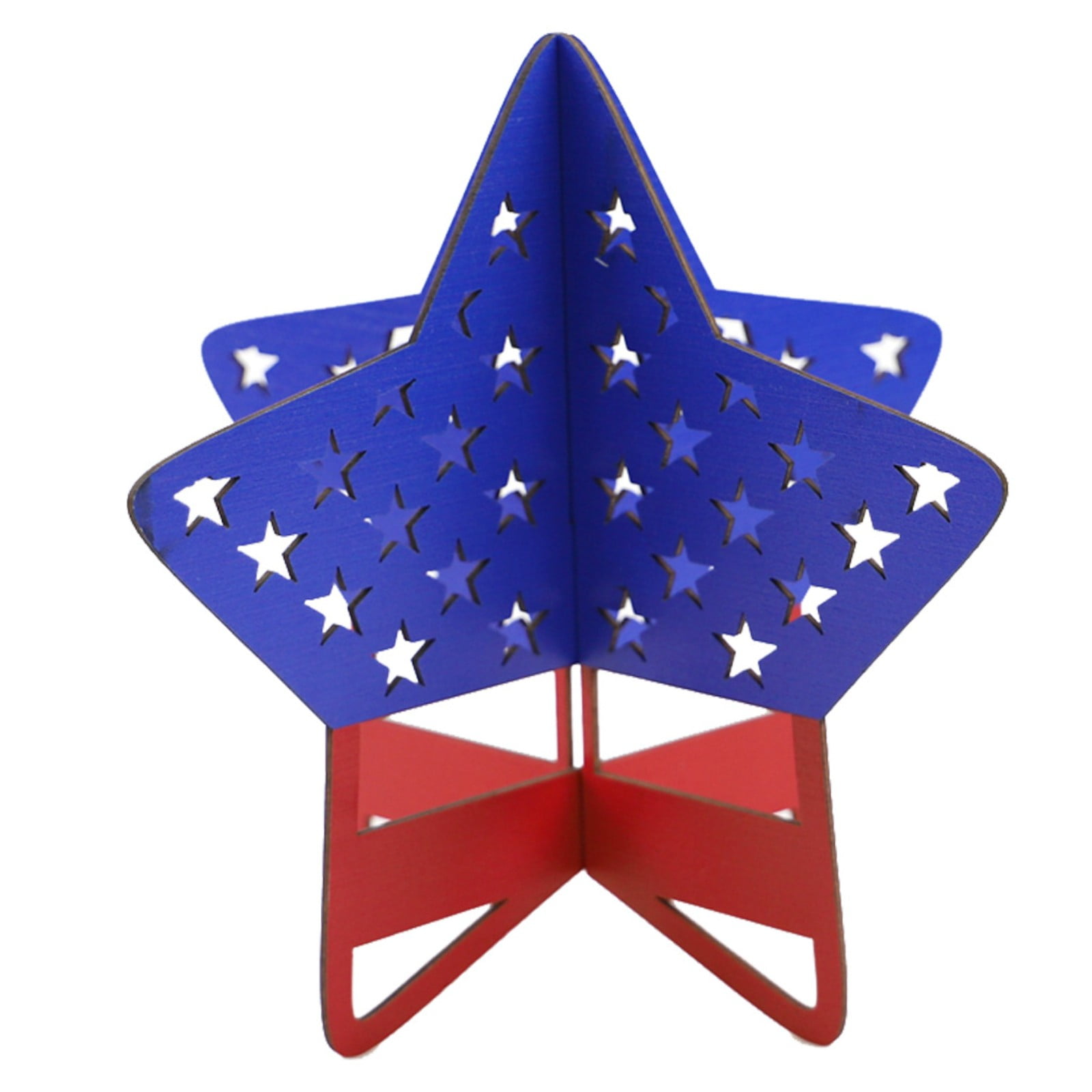 Decorative Star-Shaped Metal Bookend with Cut-Out Stars Design for Home ...