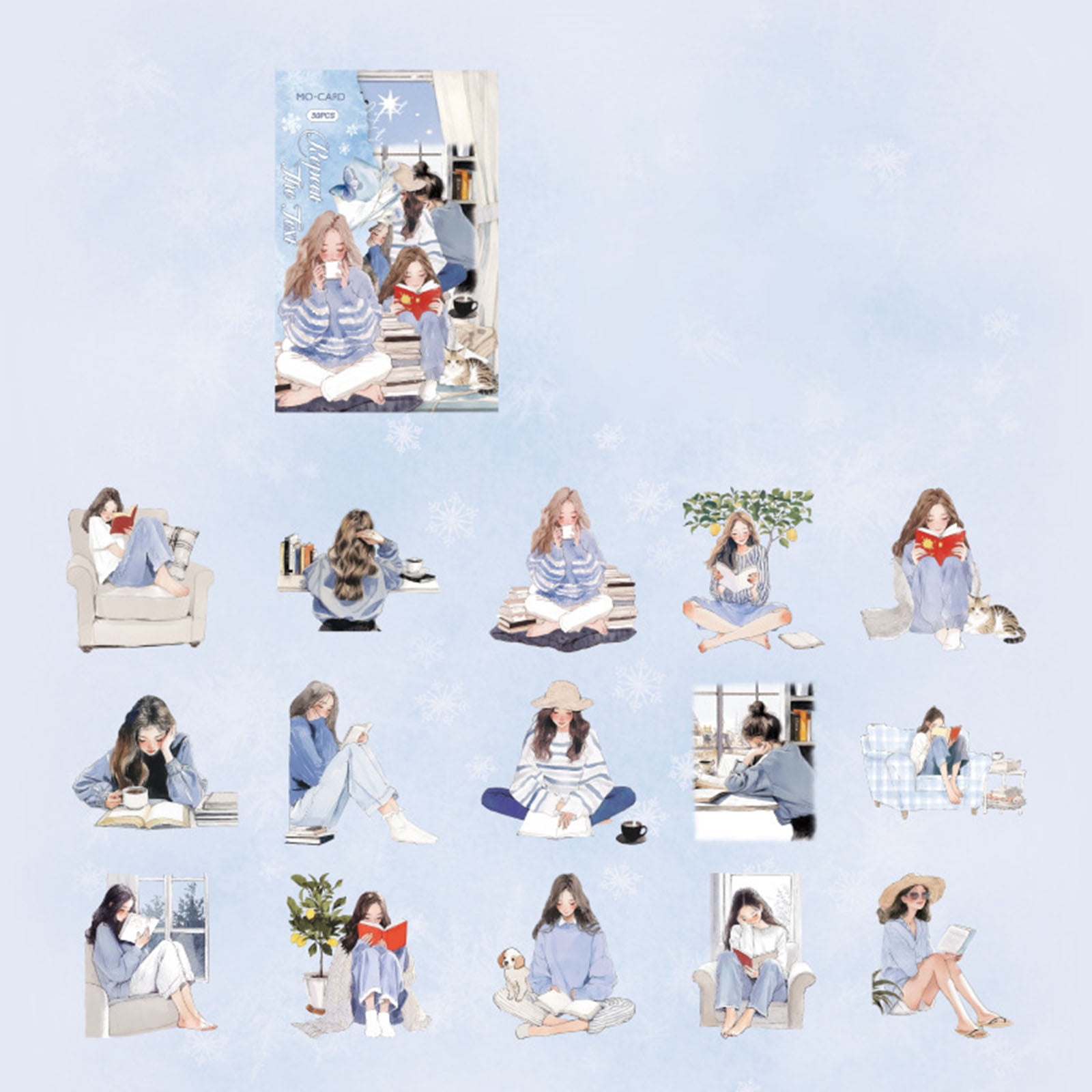 Decorative Sticker Journal Sticker Art Supplies Cartoon Stickers ...