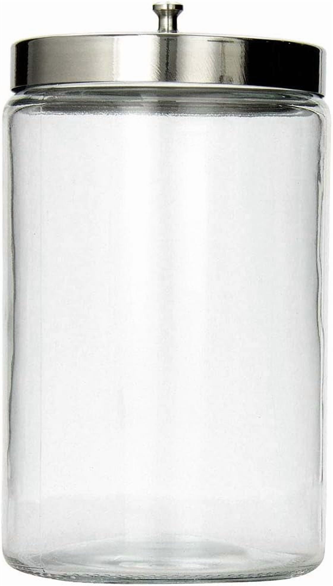 Decorative Storage Apothecary Clear Glass Jar for Kitchen, Bathroom or ...