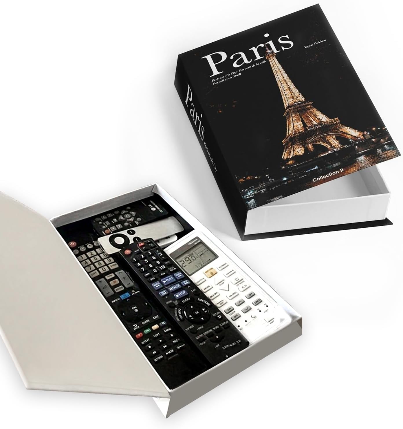 Decorative Storage Book Box – Hidden Storage for Remote Controls, Keys, and Small Items ...