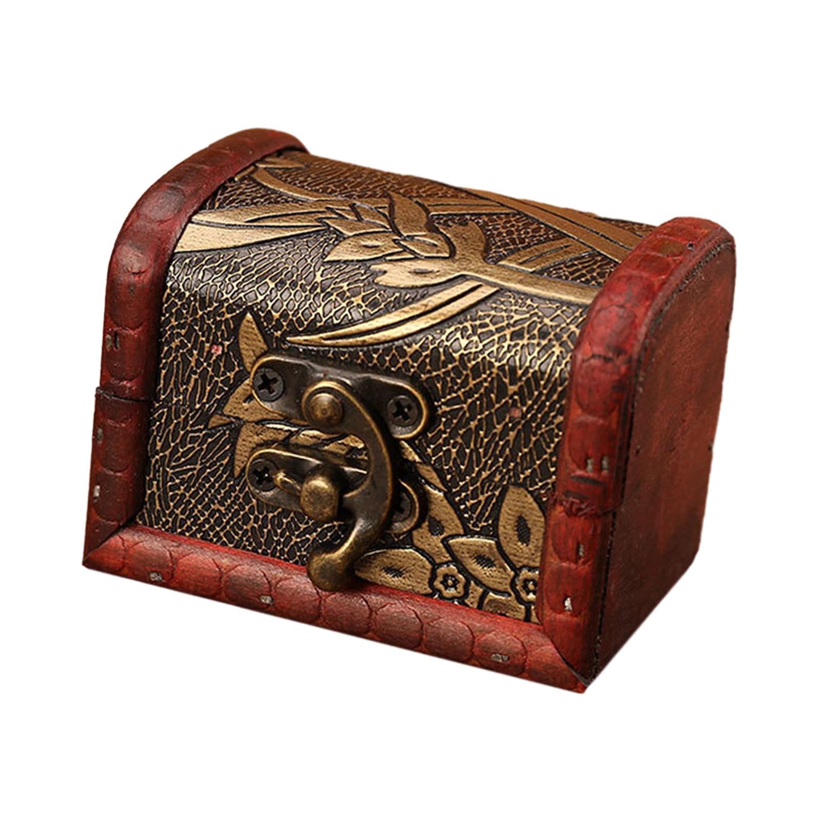 Decorative Storage Box Vintage Style Treasure Chest Jewelry Container ...
