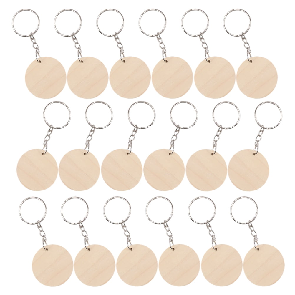 Decorative Storage Boxes with Lids Bins Round Wood Keychain - Walmart.com