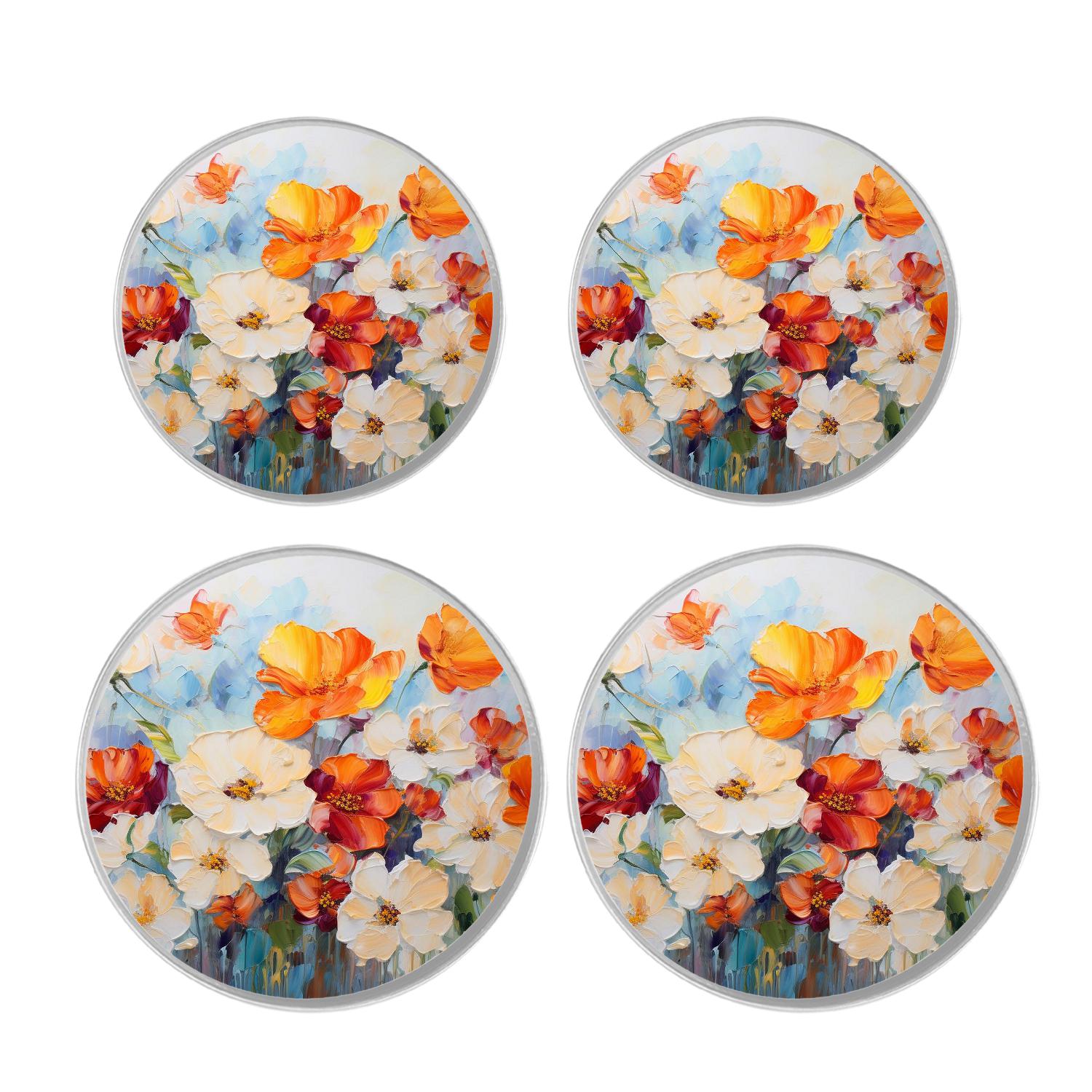 Decorative Stove Burner Covers 4 Pcs Metal Gas Stove Burner Cover 8Inch ...