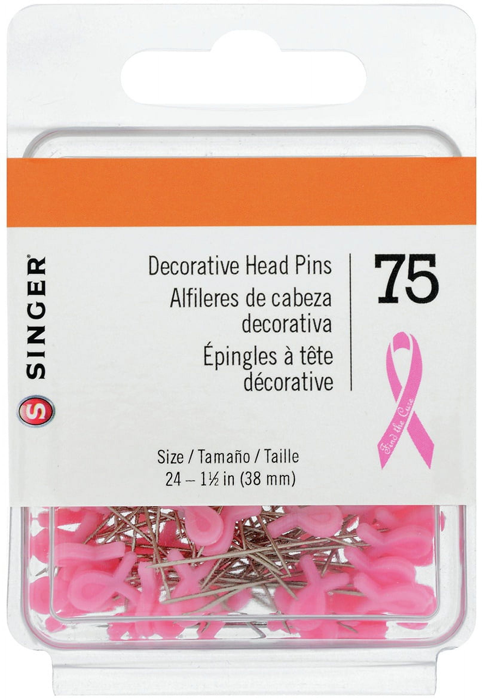 Decorative Straight Pins, Size 24, 75-Pack - Walmart.com