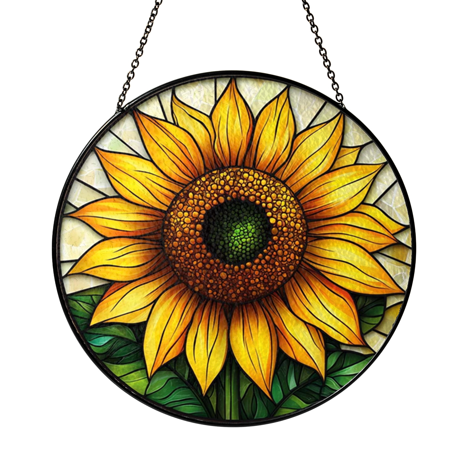 Decorative Sunflower Stained Glass Suncatcher – Window Art1701 ...