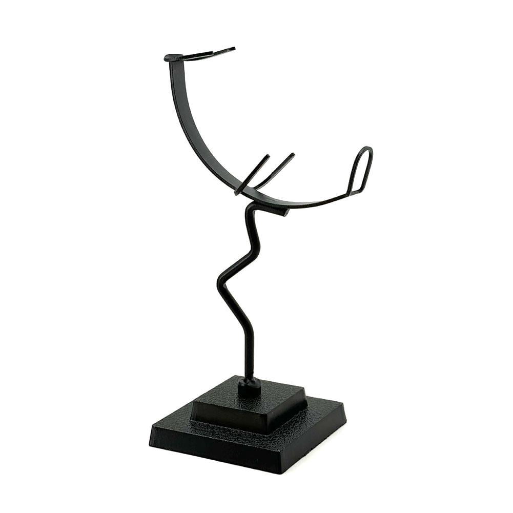 Decorative Support Piece Moon Shaped Small Crystal Alloy Display Stand ...