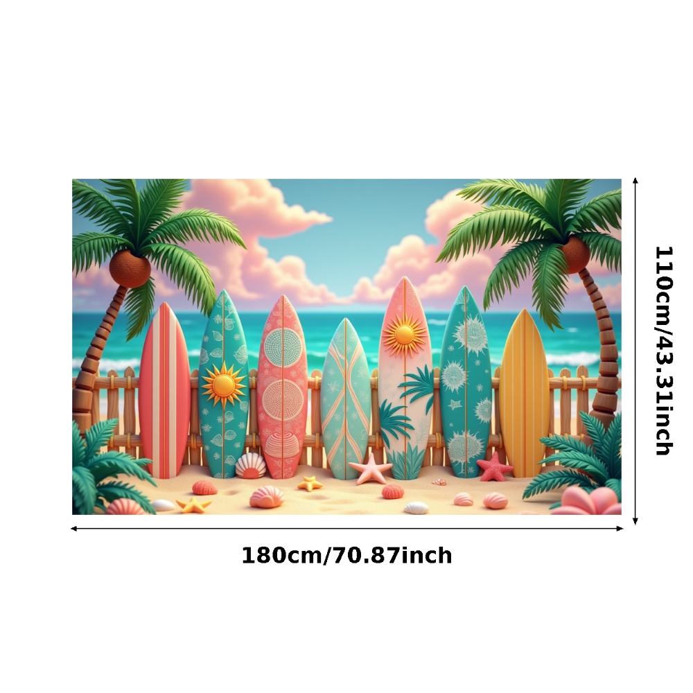 Decorative Surfboard Summer Beach Photography Background Exotic ...
