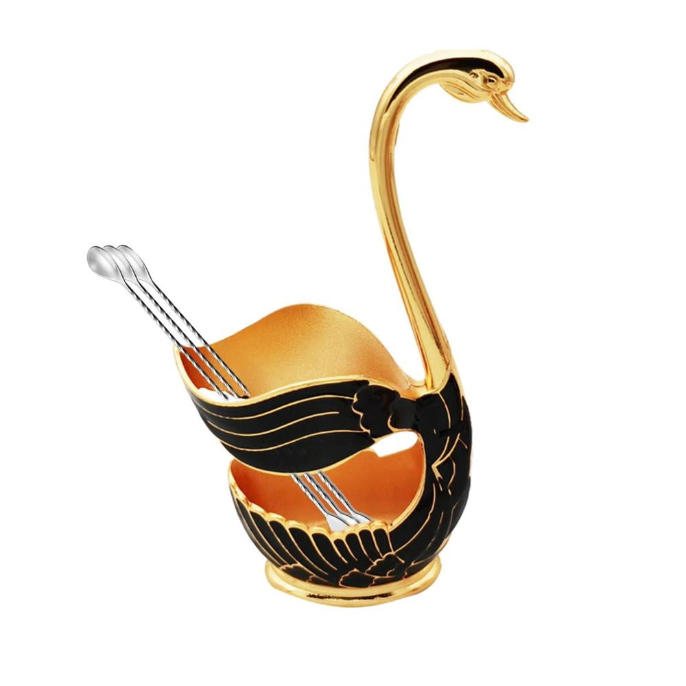 Decorative Swan Base Holder | Western Cutlery Dessert Fork Spoon ...