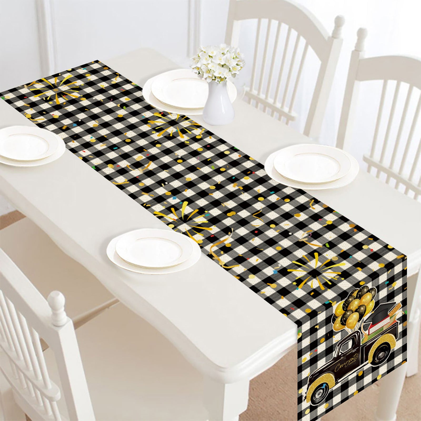 Decorative Table Banner Graduation Season Theme Table Flagstone Table ...