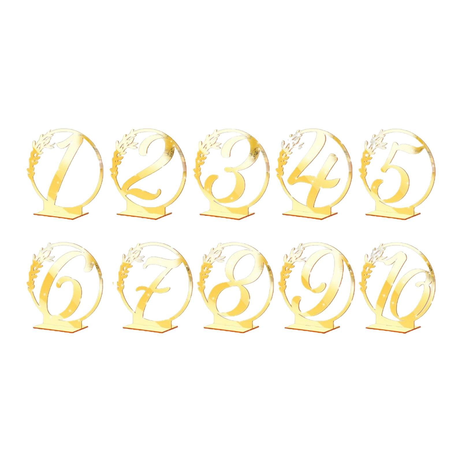 Decorative Table Number Cards ,Table Numbers Holder ,with Base ,Table ...