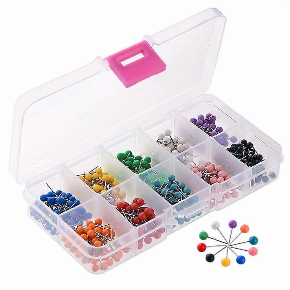 Decorative Tacks Push Pins Map Marking Office Use Assorted Color 0.4*0 ...