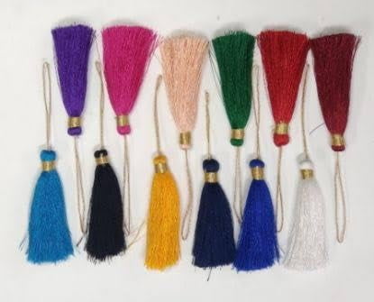 Decorative Tassels Set of 606 10 Assorted Colours - Walmart.com