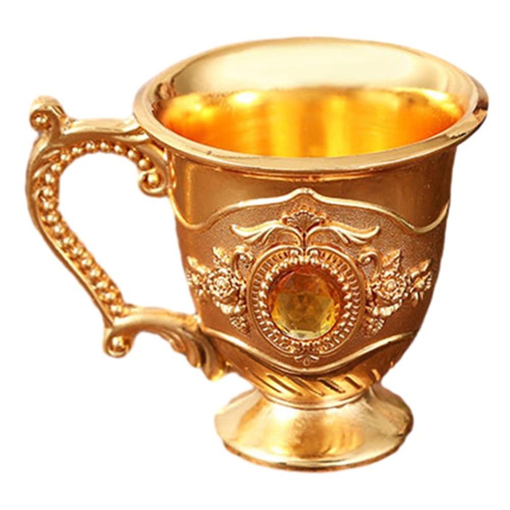 Decorative Tea Cup European Style Coffee Mug Metal Wine Drinking Cups ...