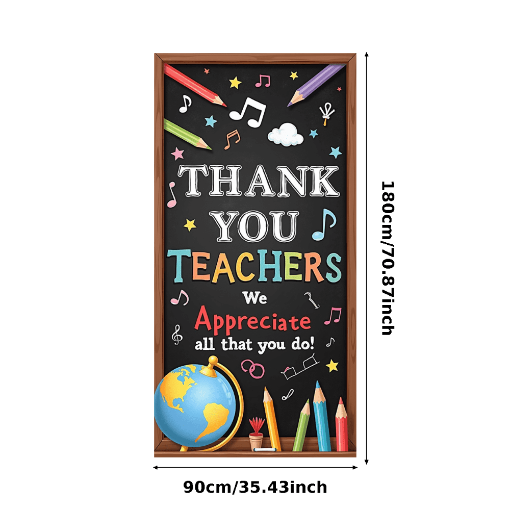 Decorative Thank You Teacher Appreciation Banner for School Events ...