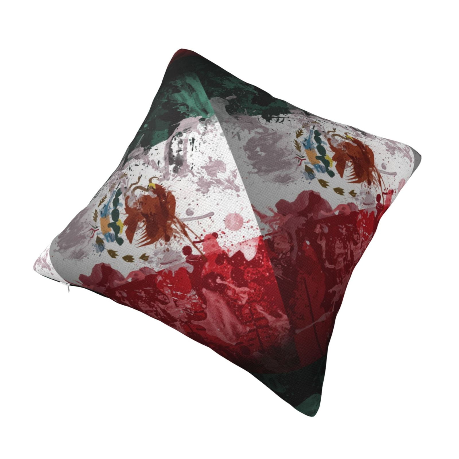 Decorative Throw Pillow Cover Mexico-Mexican-Flag Square Pillowcases ...