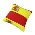 Decorative Throw Pillow Cover Spanish Flag Square Pillowcases Cushion ...