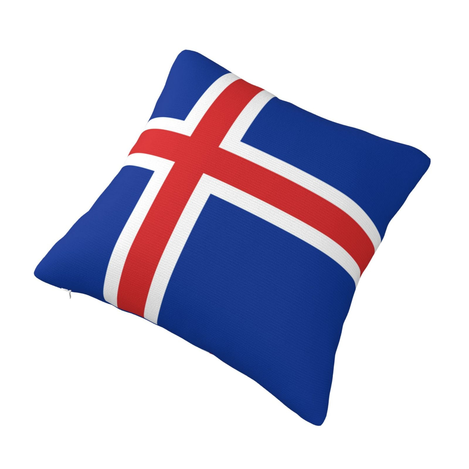 Decorative Throw Pillow Cover The Icelandic Flag Square Pillowcases ...