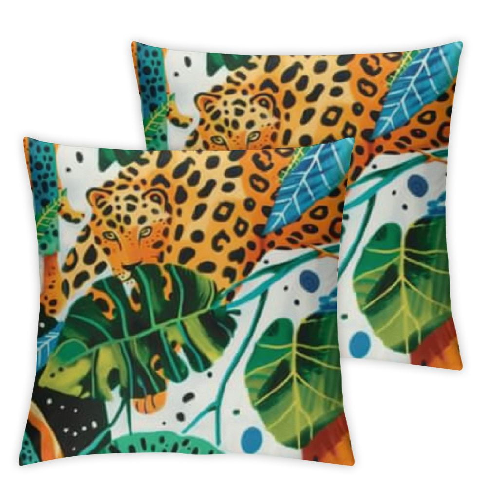 Decorative Throw Pillows Leopard and Crocodile Sofa Living Room ...