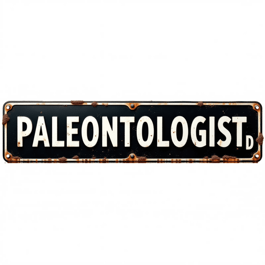 Decorative Tin Sign - 12*8 Inches Paleontologist Dr Dinosaur Design ...