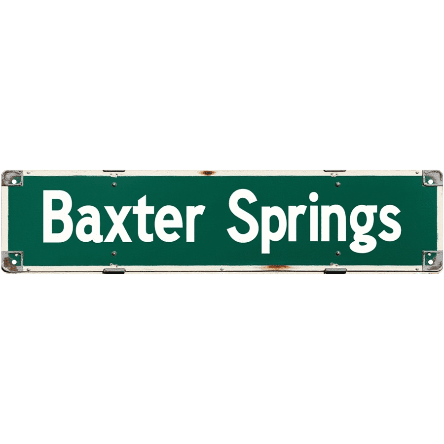 Decorative Tin Sign 16*4 Inch - Baxter Springs Nature Design - Ideal ...