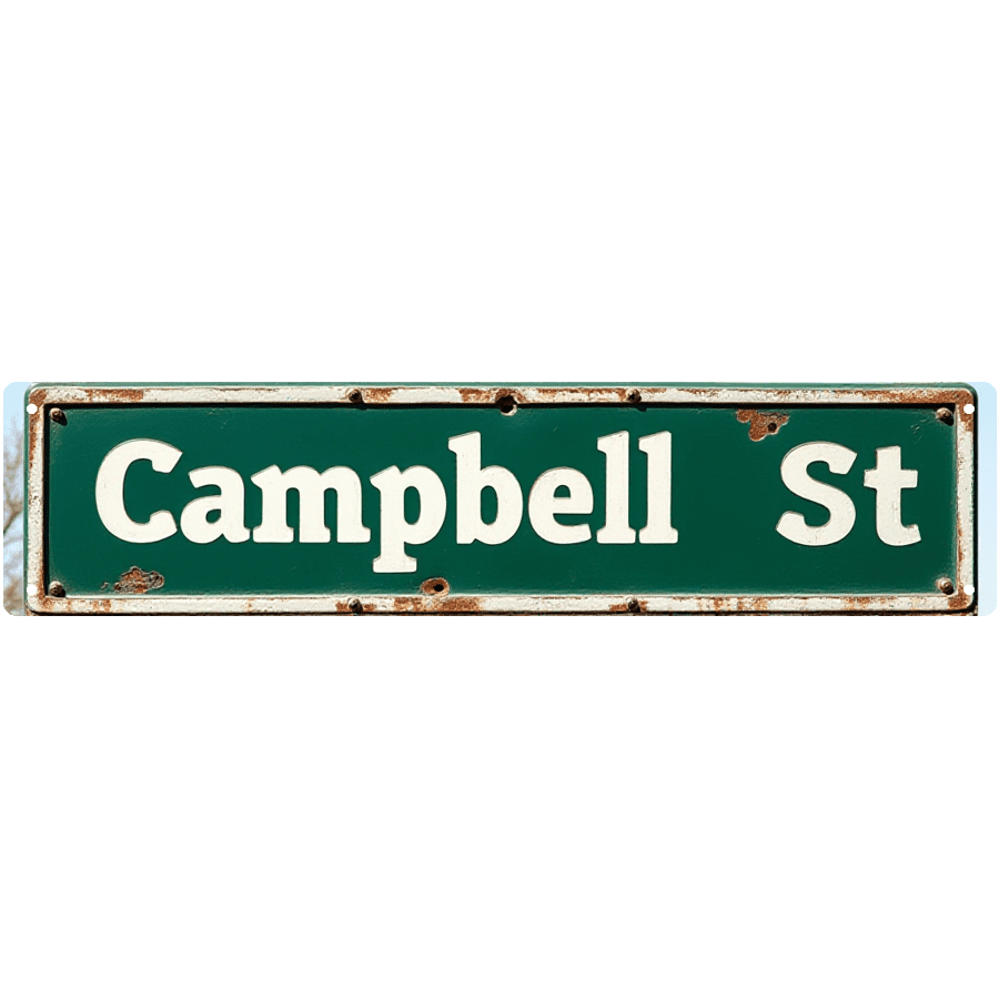 Decorative Tin Sign 16*4 Inch - Campbell St Design - Ideal for Family ...