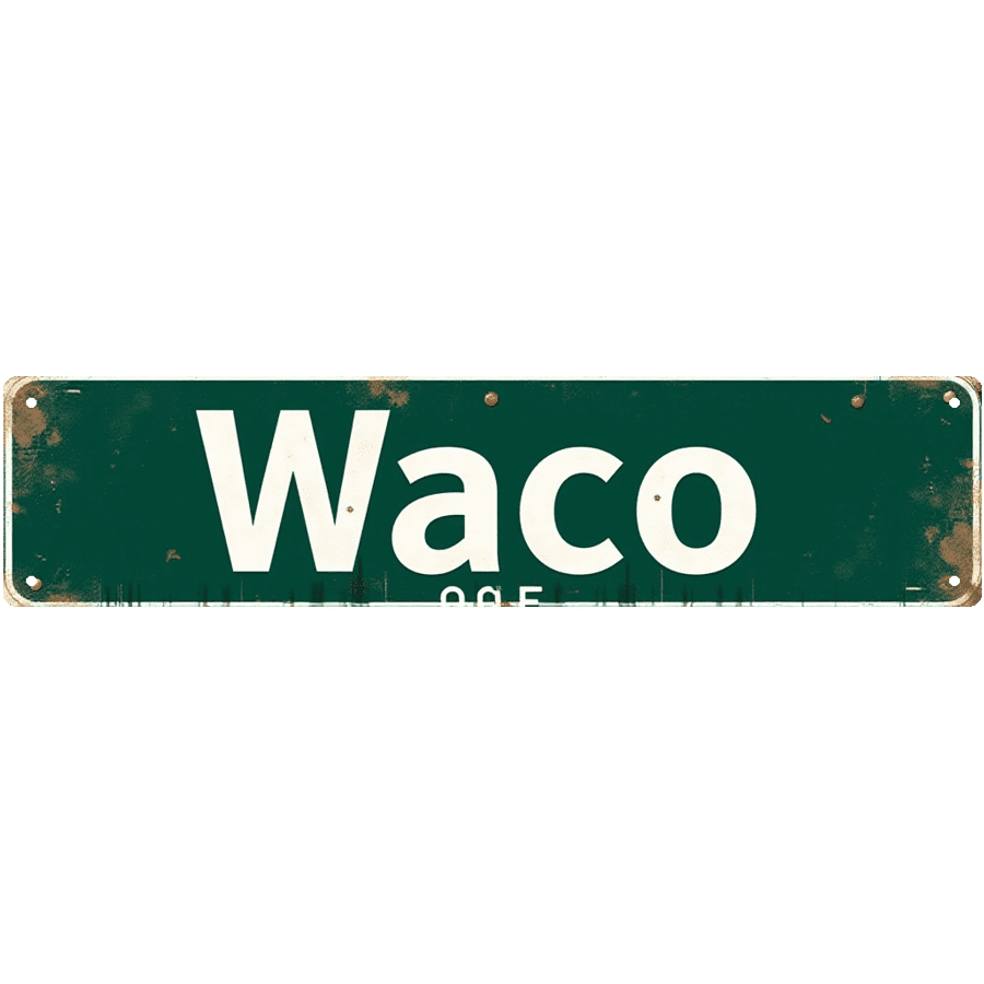 Decorative Tin Sign 16*4 Inch - Waco Cowboy Art - For Man Cave, Garage ...