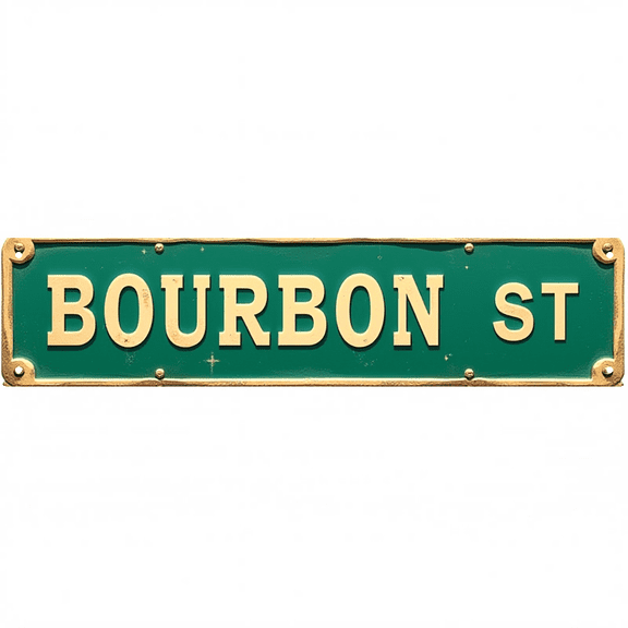 Bourbon Street Sign