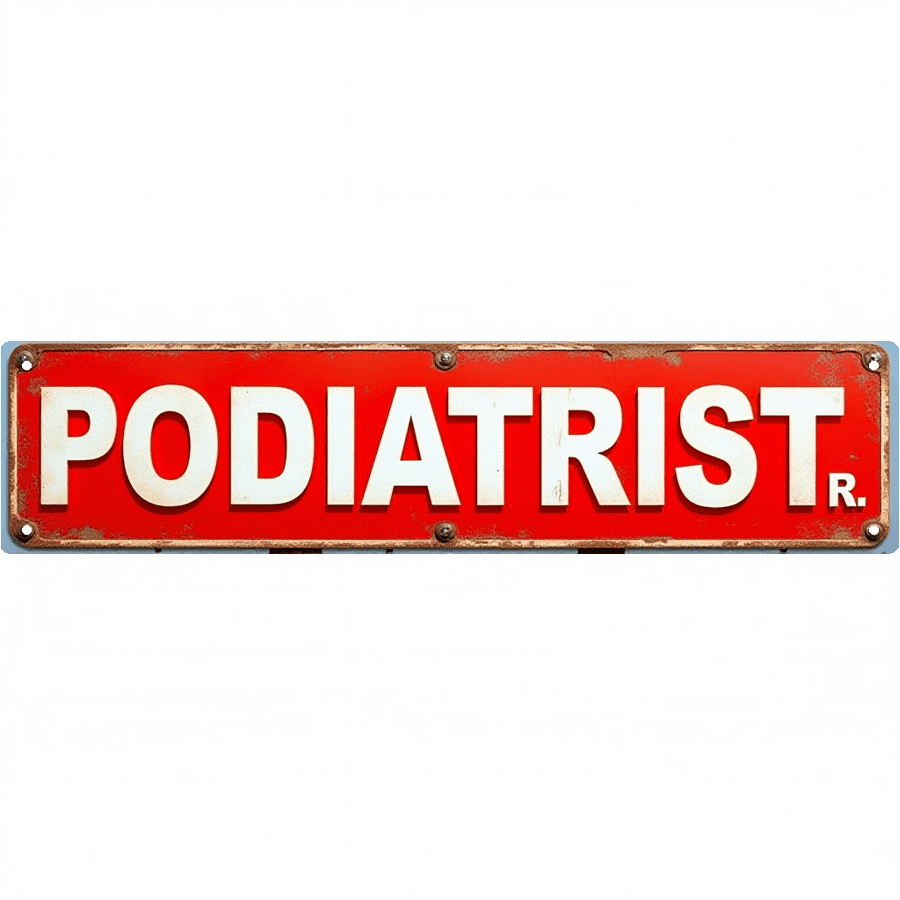 Decorative Tin Sign 16*4 Inches "Podiatrist R" Office, Home Studio ...