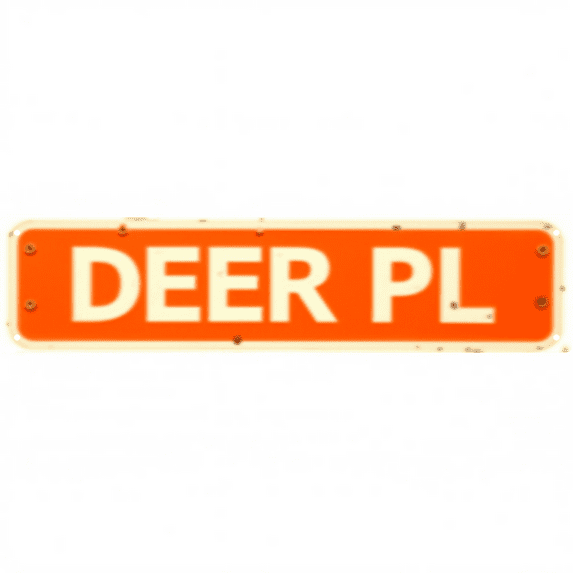 Decorative Tin Sign 16x4 Inch Deer Pl Design - Perfect for Hunting ...