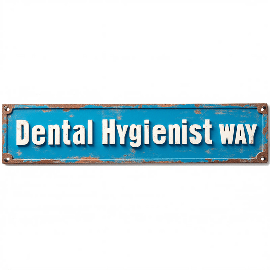 Decorative Tin Sign 16x4 Inch Dental Hygienist Way Design - Ideal for ...