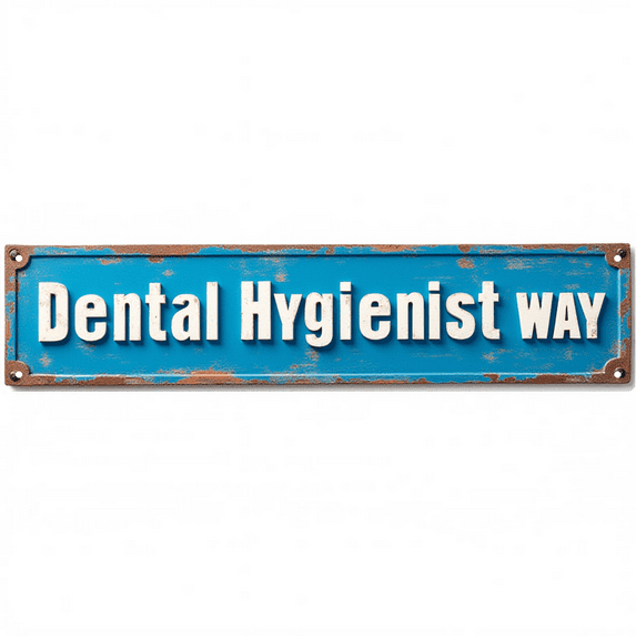 Decorative Tin Sign 16x4 Inch Dental Hygienist Way Design - Ideal for ...