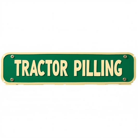 Decorative Tin Sign 16x4 Inch Tractor Pilling Design - Ideal for Farm ...