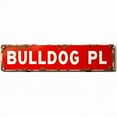 Decorative Tin Sign 16x4 Inches - BULLDOG PL Repeat Design - Great for ...